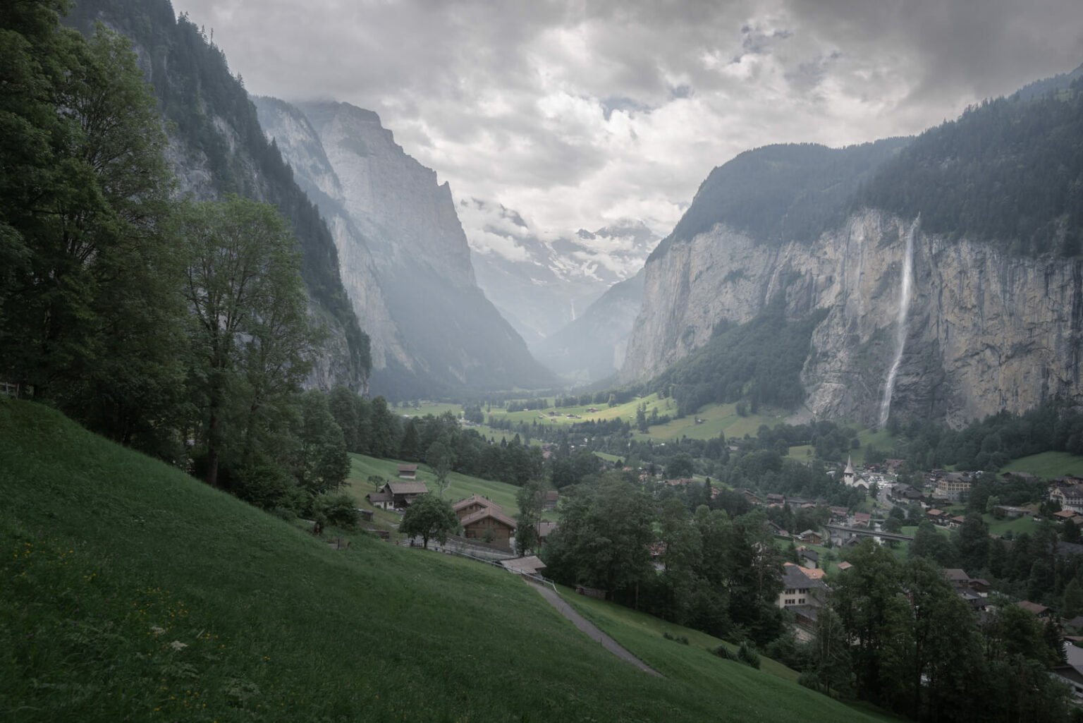 Staubbachfall Best Viewpoints - in town, on the trail or the train ...